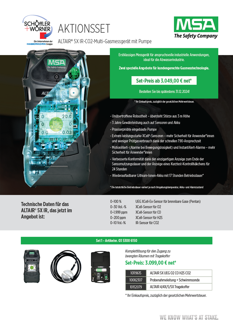 MSA ALTAIR 5X promotion – Schöffler + Wörner GmbH